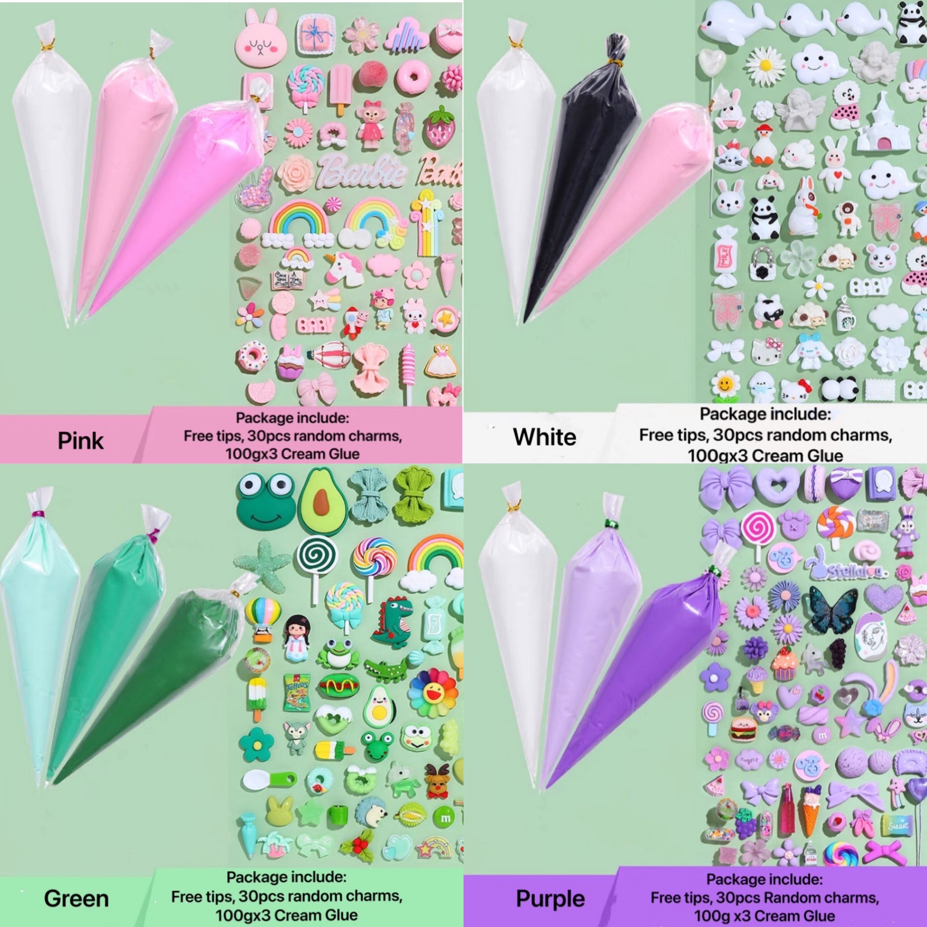 Silcone Whipped Deco Cream Simulation Cream Glue Gel DIY Kit - Etsy