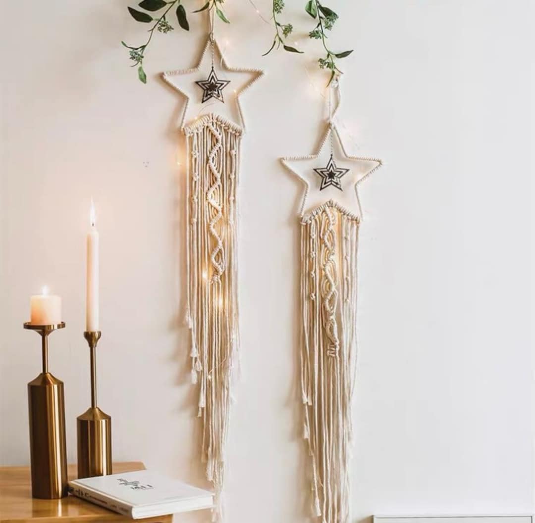Star Macrame Dream Catcher DIY Kit Set - Etsy