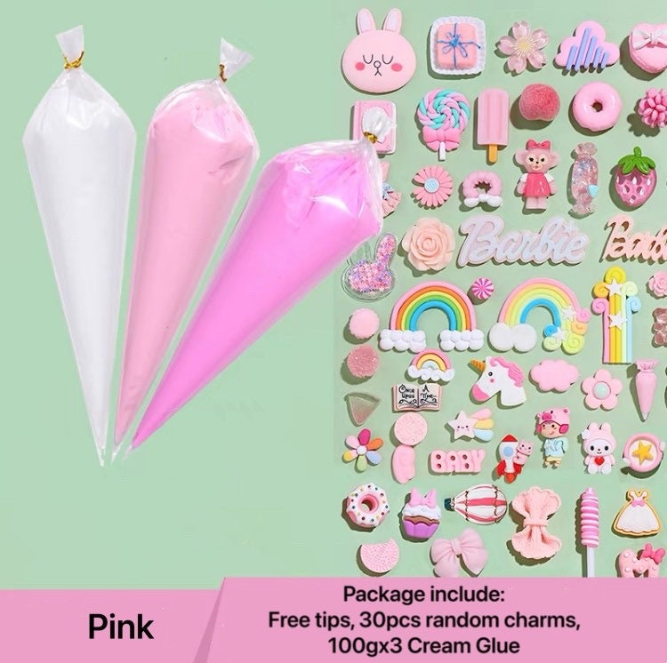 Silcone Whipped Deco Cream Simulation Cream Glue Gel DIY Kit - Etsy