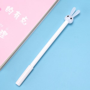 Cute Rabbit Bunny Ballpoint Pen Gel Pens Kawaii School Supplies ...