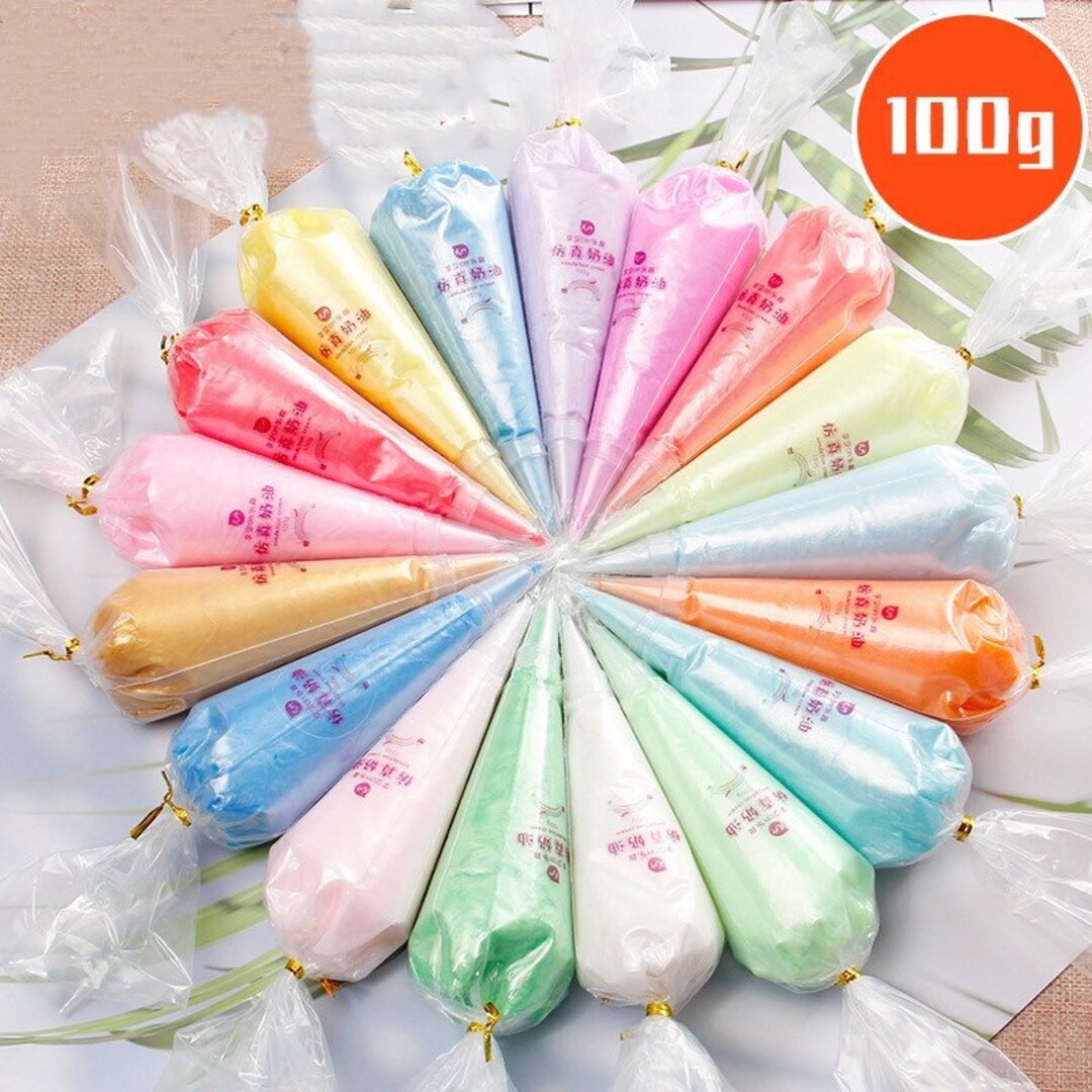 100g Pearl Colors Matt Pearlized Simulation Cream Glue Gel DIY ...