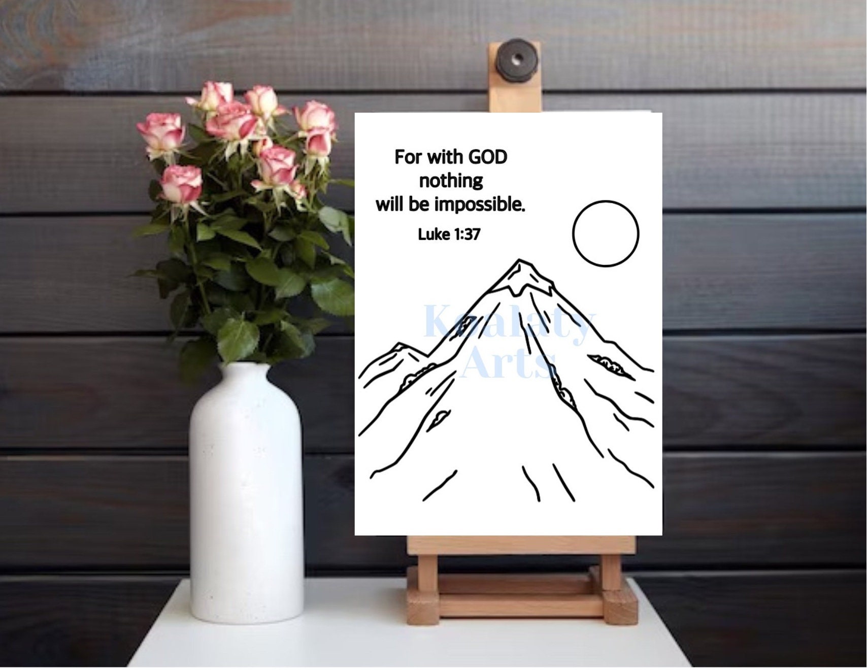 Ready to Paint Faith Canvas, Premade Bible Canvas, Christian Sip and ...