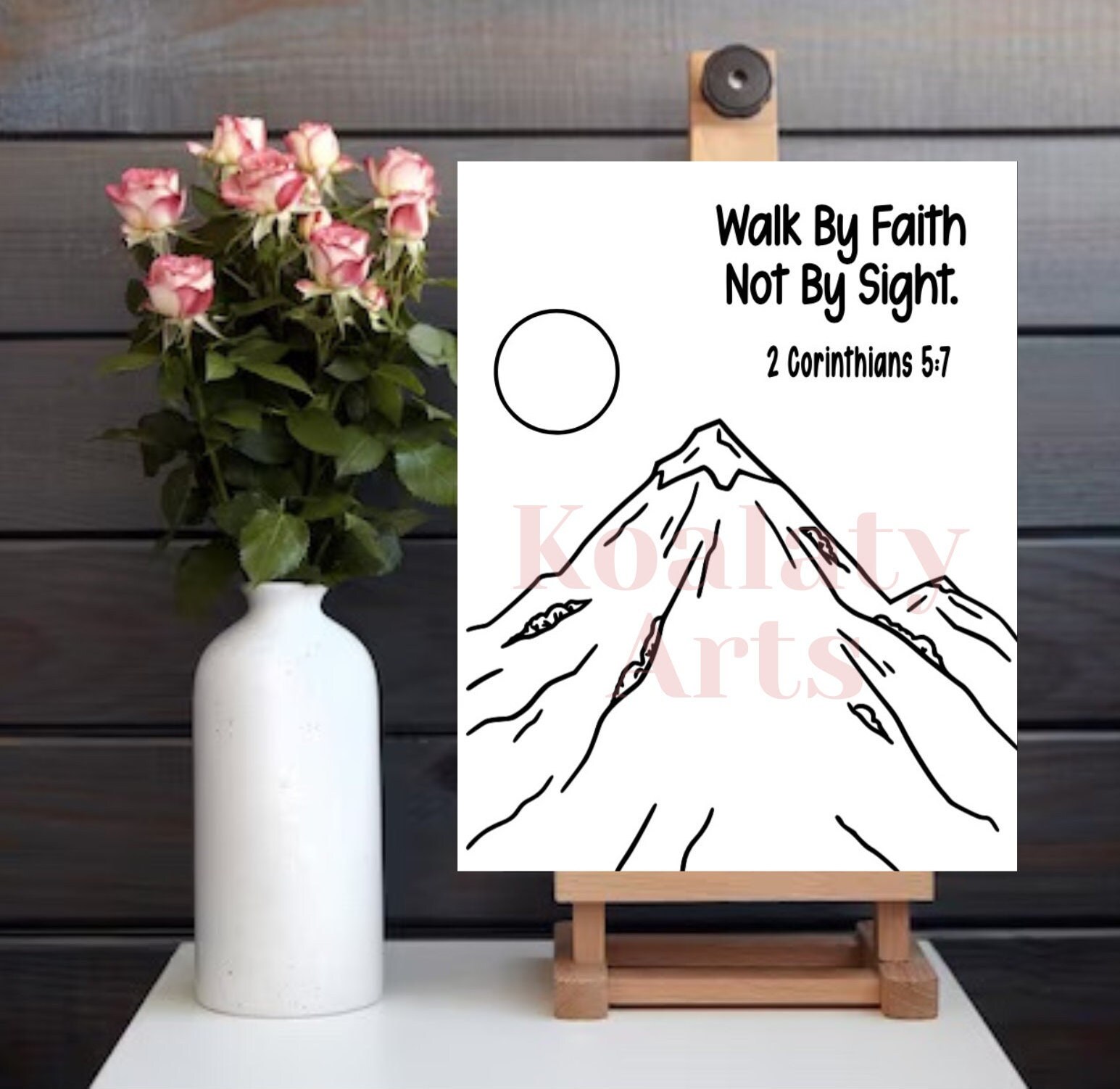 Pre Made Faith Canvas, Religious Sip and Paint Canvas, Diy Faith Paint ...