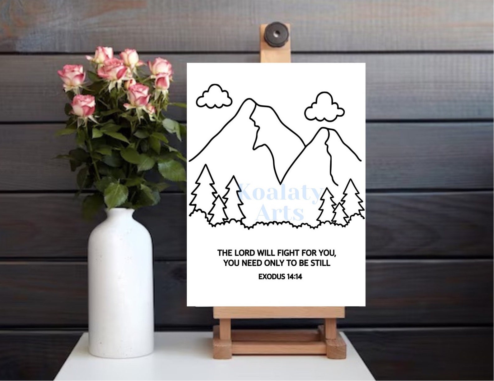 Ready to Paint Faith Canvas, Premade Bible Canvas, Christian Sip and ...