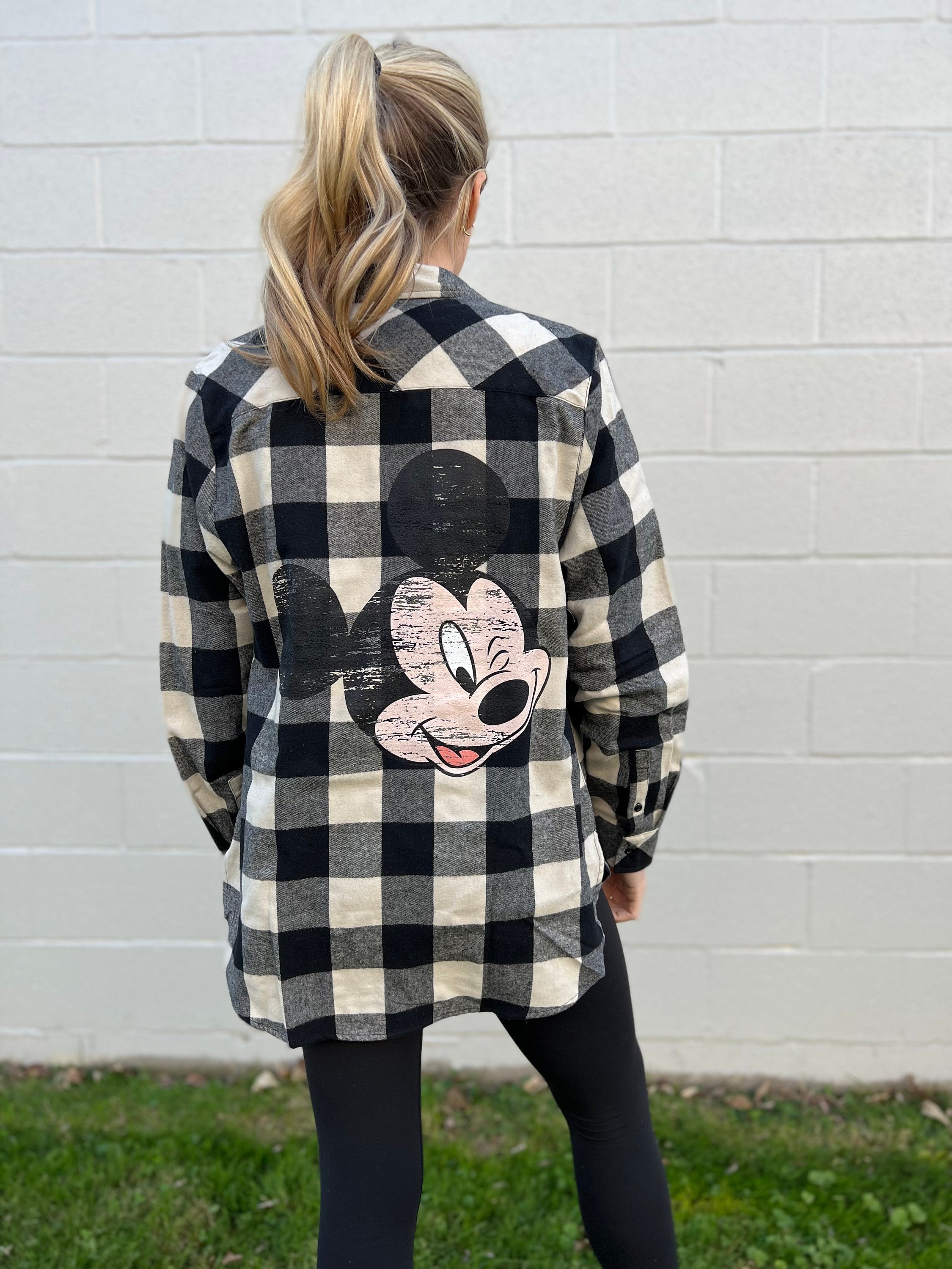 Mickey Mouse Plaid Flannel Buffalo Plaid Disney Shirt Mickey - Etsy