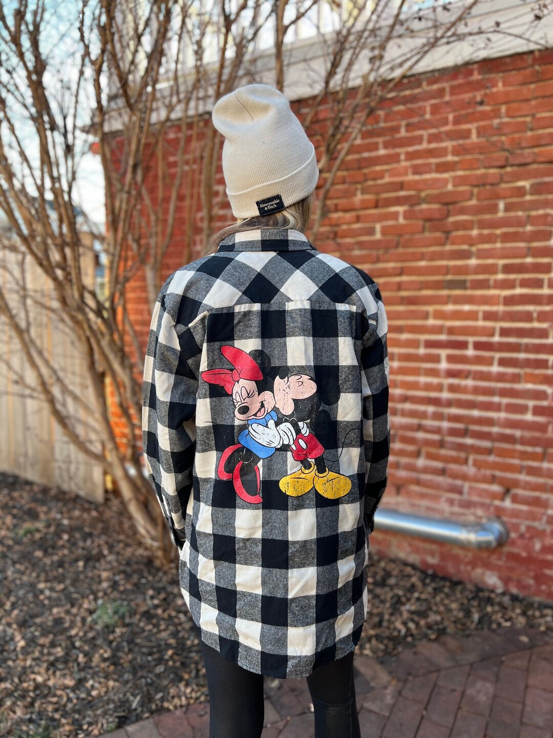 Minnie and Mickey Mouse Plaid Flannel, Disney Flannel, Minnie and ...