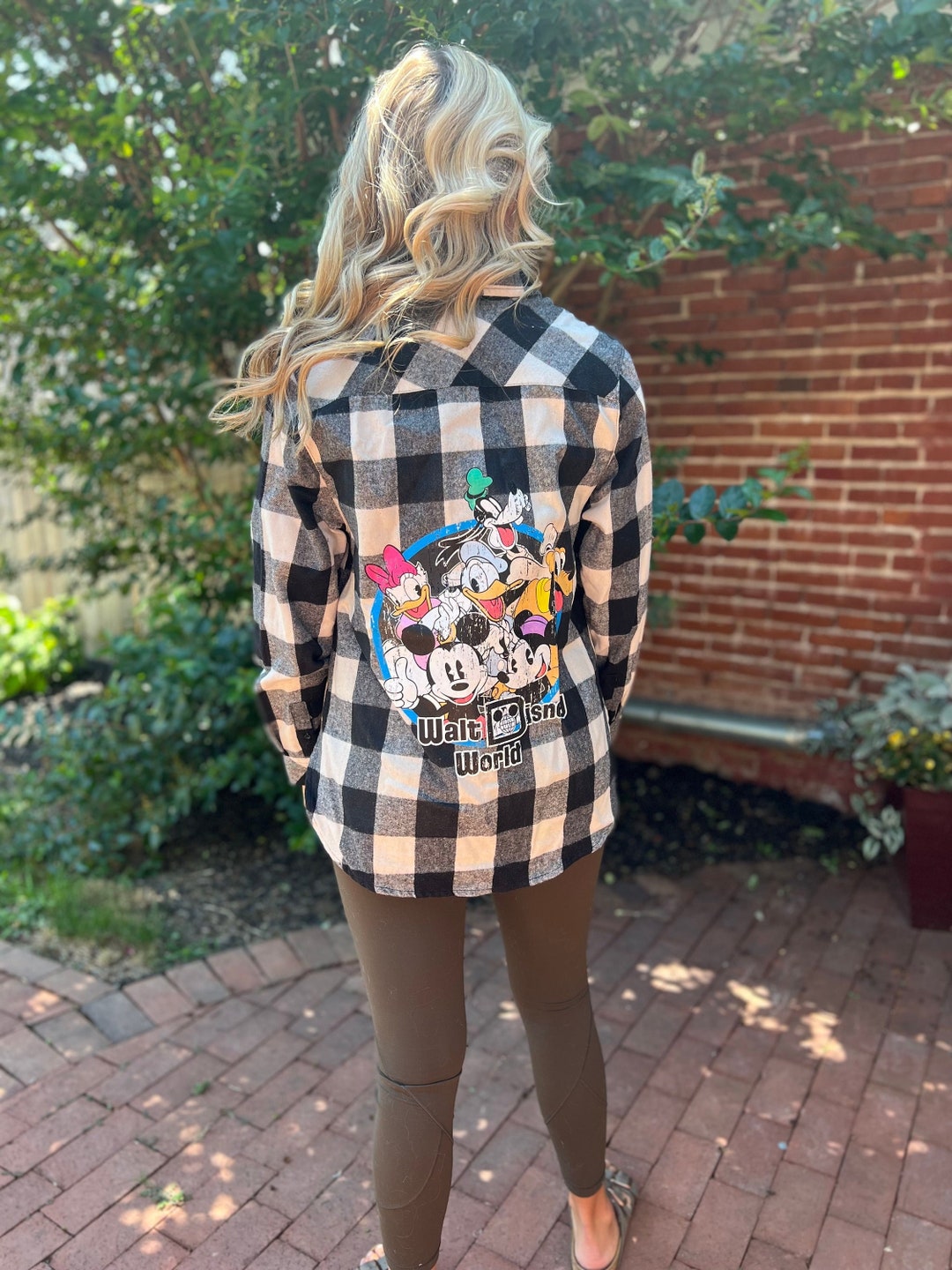 Mickey Circle Crew Flannel (adult and Toddler Sizes), Disney Flannel ...