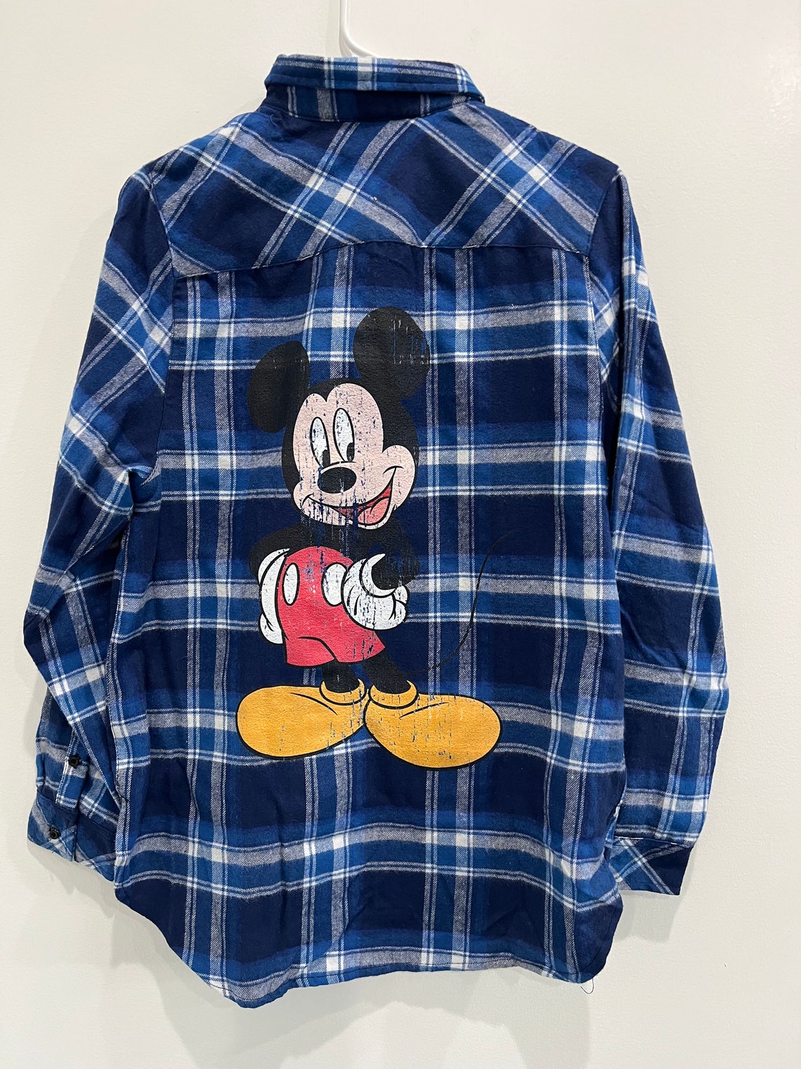 Mickey Mouse Plaid Flannel, Disney Flannel, Mickey Long Sleeve Shirt ...