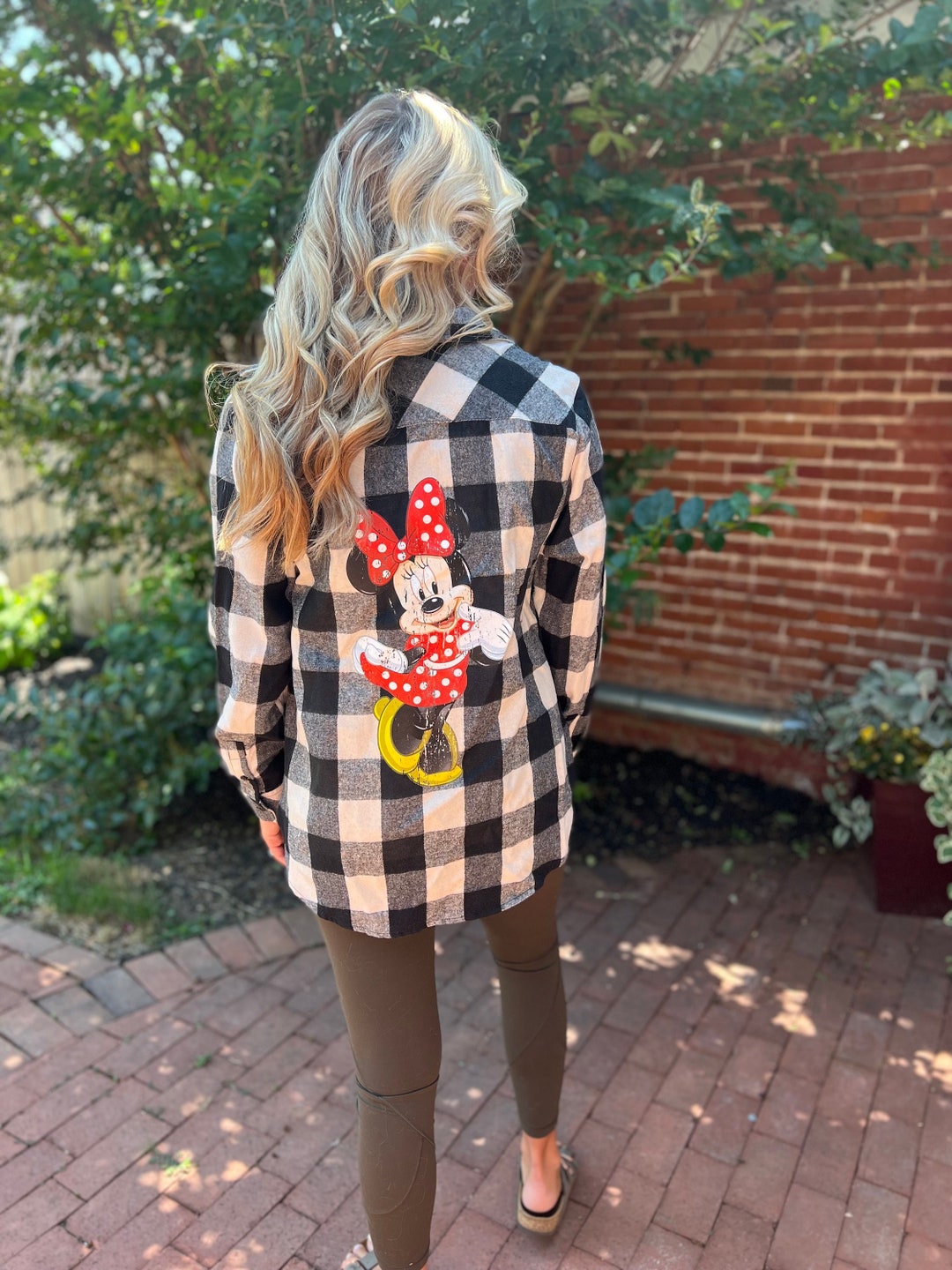 Minnie Mouse Plaid Flannel, Disney Flannel, Minnie Long Sleeve Shirt ...