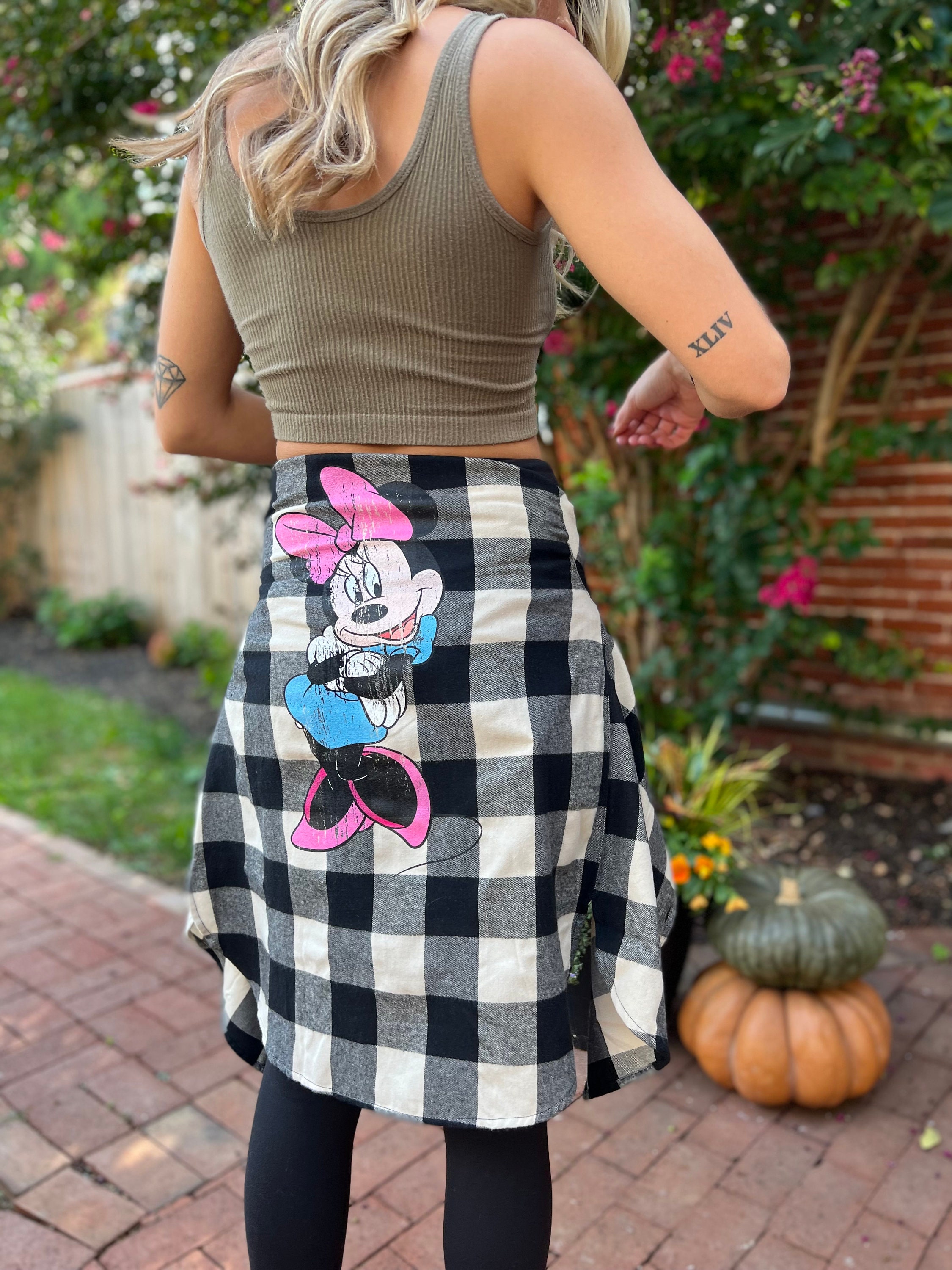 Minnie Mouse Plaid Flannel Disney Flannel Minnie Long Sleeve | Etsy