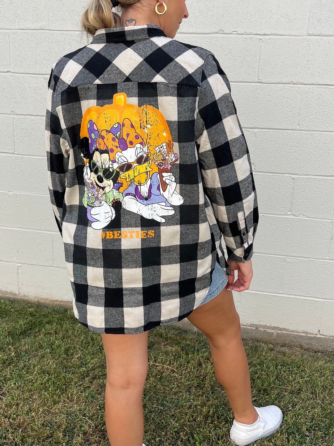 Minnie and Daisy HALLOWEEN Besties Adult and Toddler Flannel, Disney ...