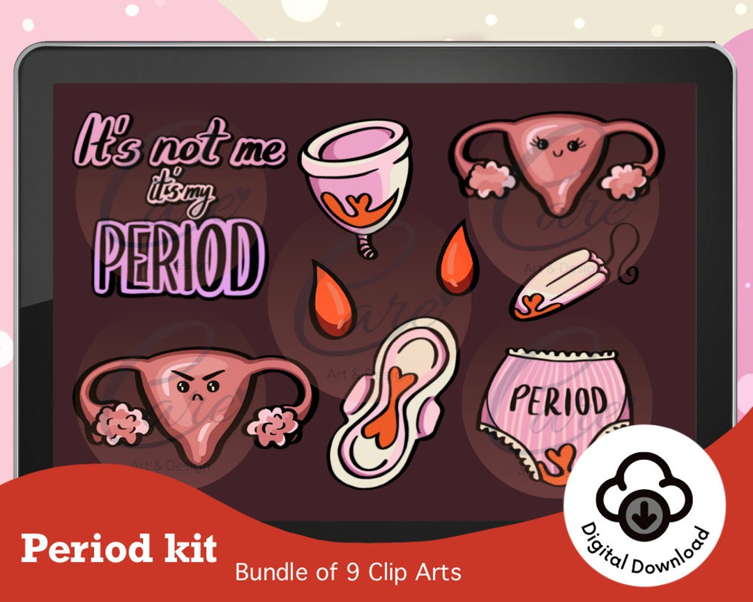 Period Kit Clip Art Set Bundle _ PNG _ Goodnotes _ Notability - Etsy ...