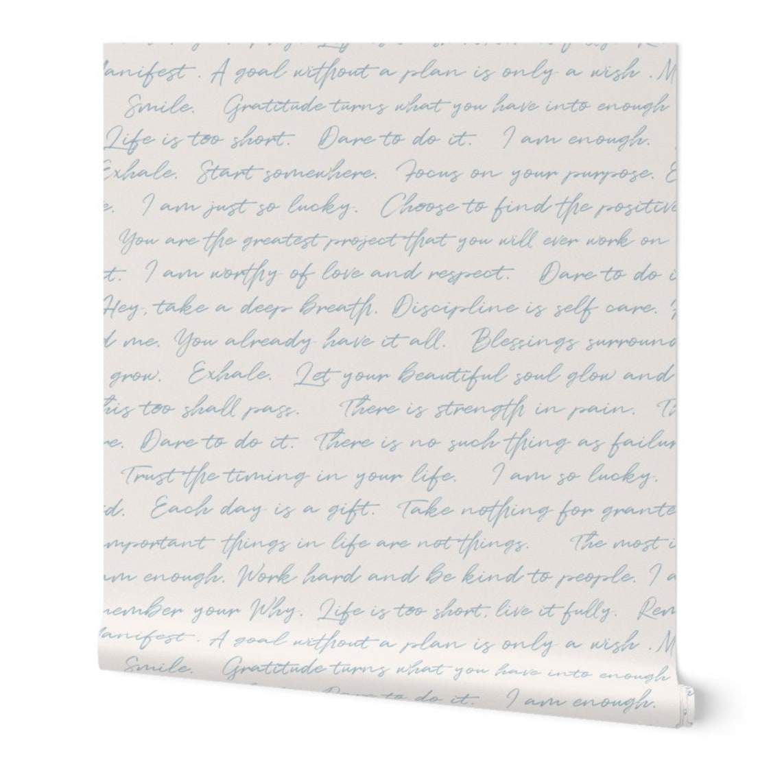 Handwriting Script Affirmations .positive Motivational Removable Peel ...