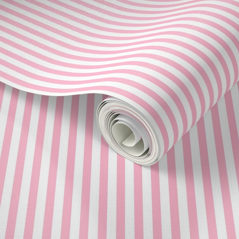 Pink Stripe Wallpaper - Etsy