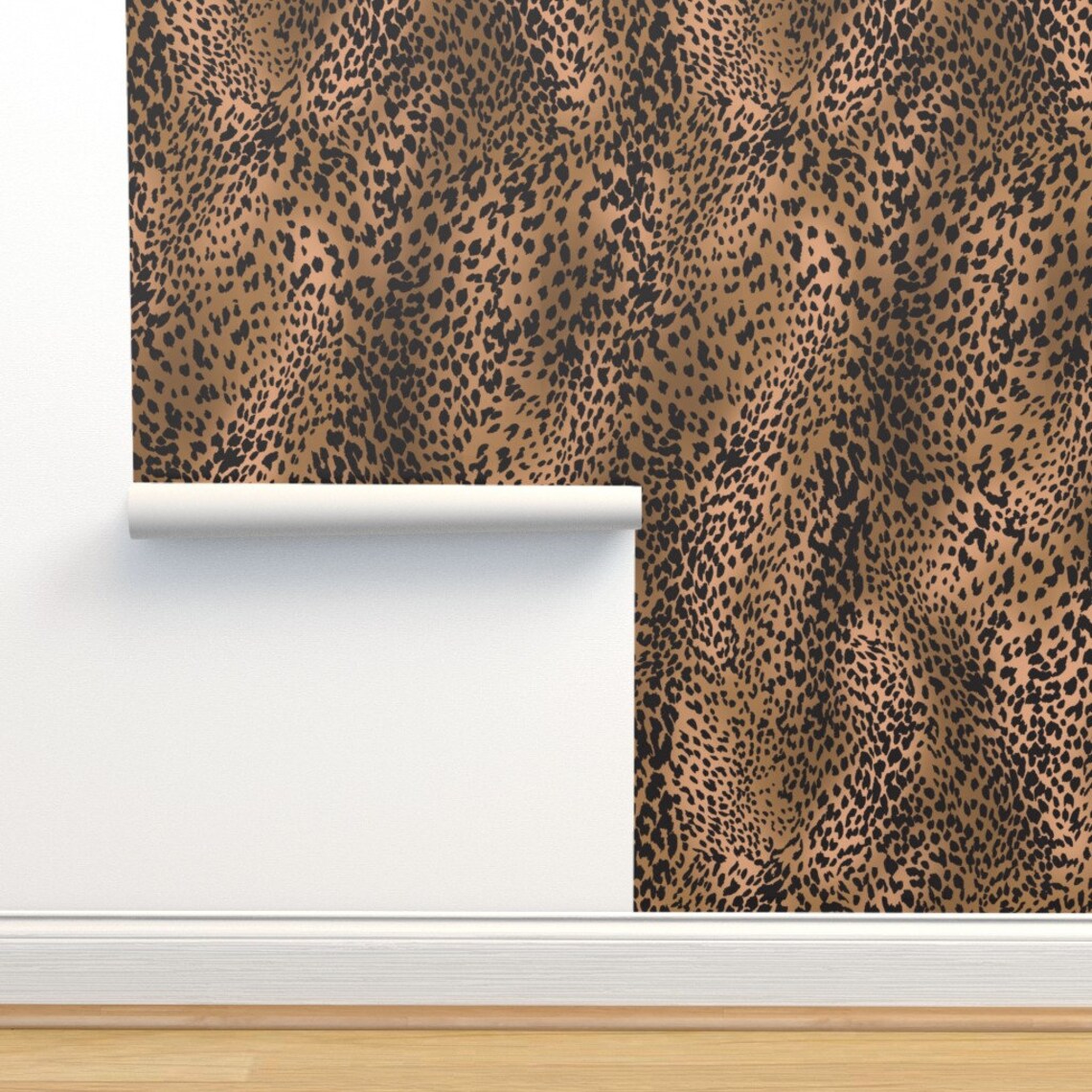Classic Glamour Leopard Pattern Wallpaper_ Removable Smooth - Etsy