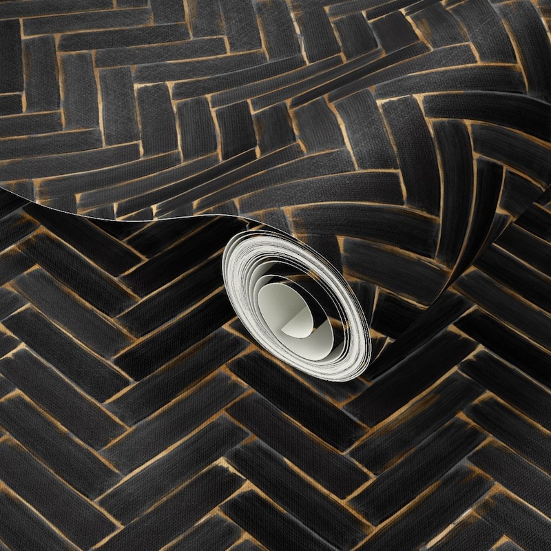 Gold Removable Wallpaper - Etsy