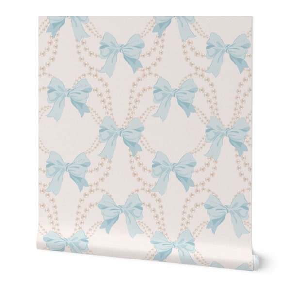 Baby Blue Nursery Wallpaper - Etsy