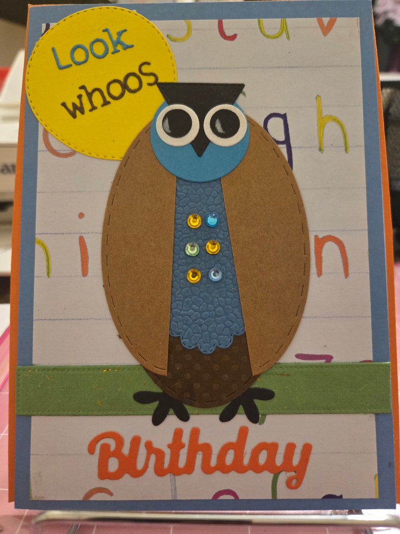 Owl Birthday Card - Etsy