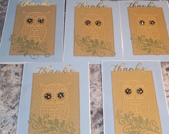 OWL Thank You Card DIGITAL - Etsy