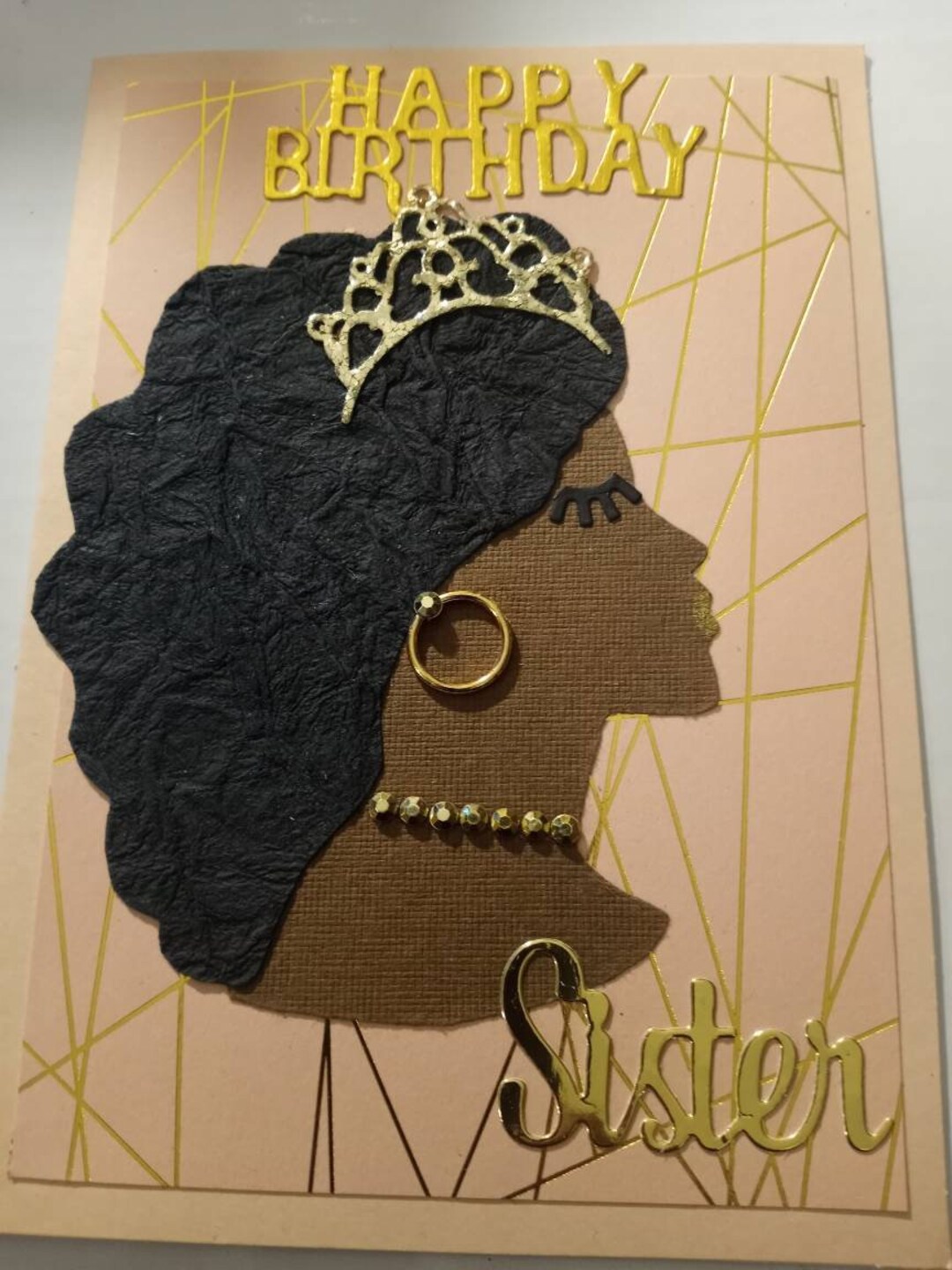 Black Queen Birthday Card - Etsy