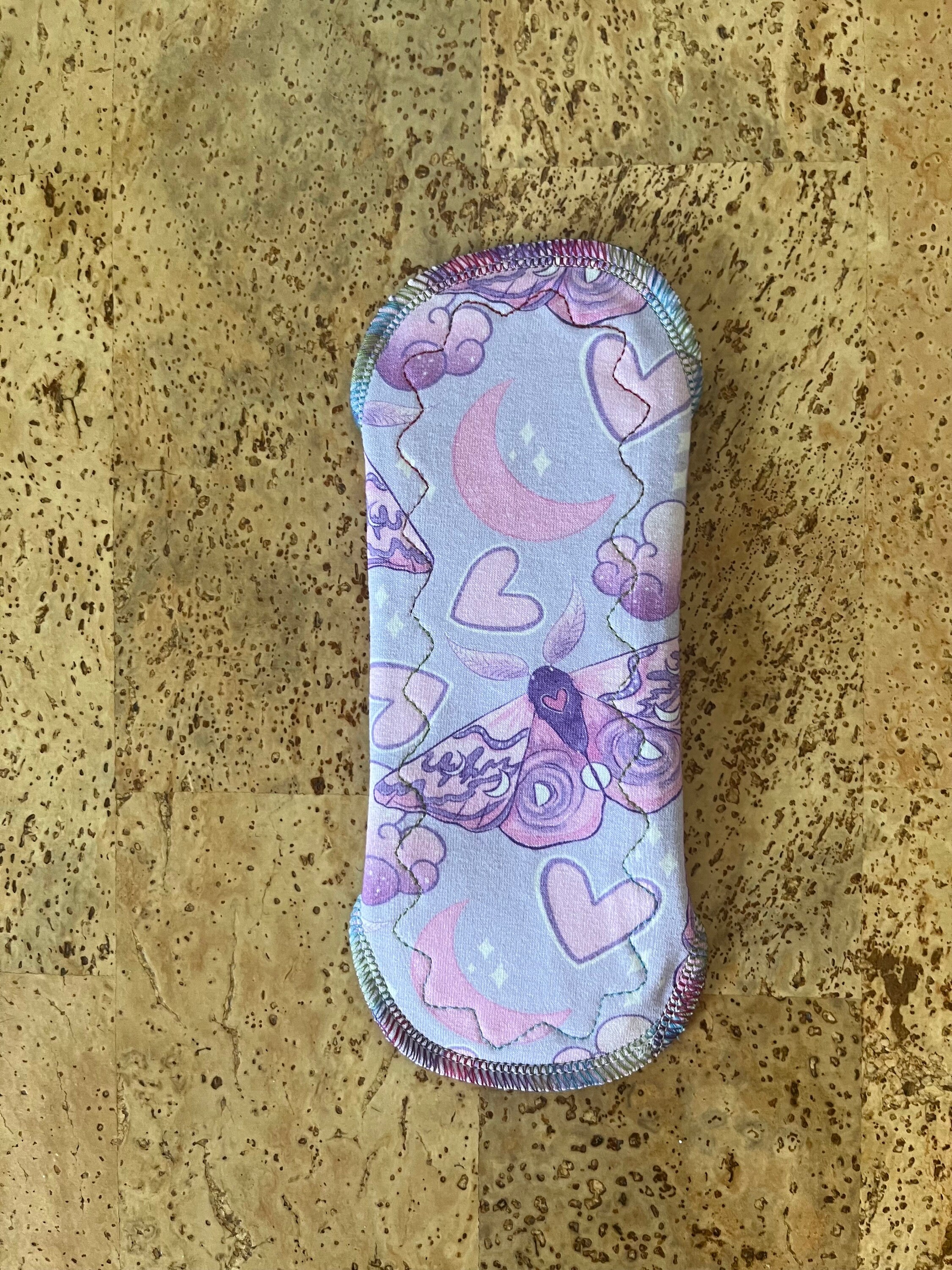 Curvy Classic Pastel Moths Print Cotton Lycra Cloth Pads With - Etsy