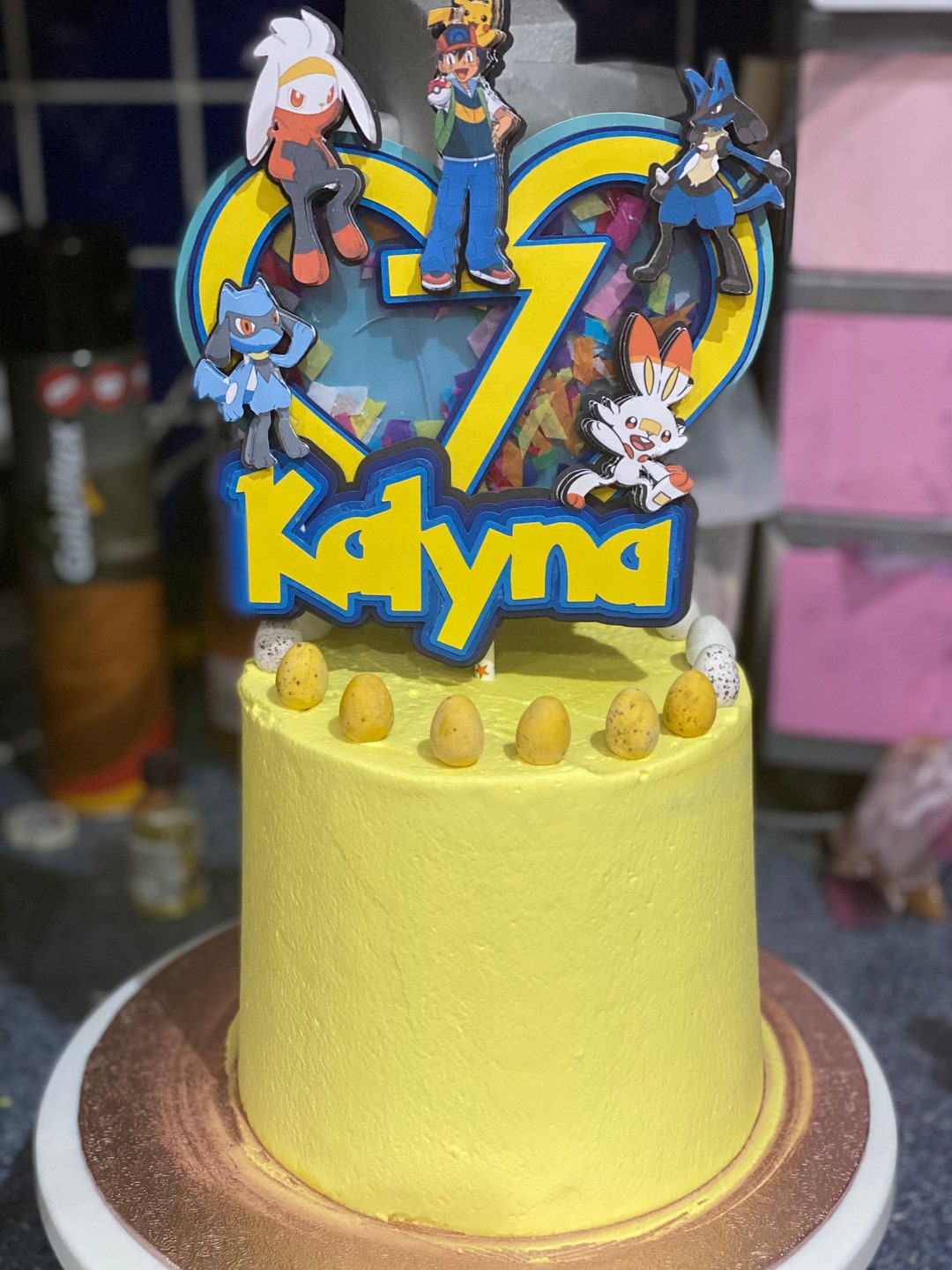 Custom Pokemon Cake Topper - Etsy