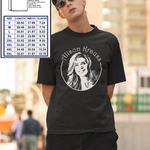 Alison Krauss Shirt, American Bluegrass Country Singer, Gift for Him ...