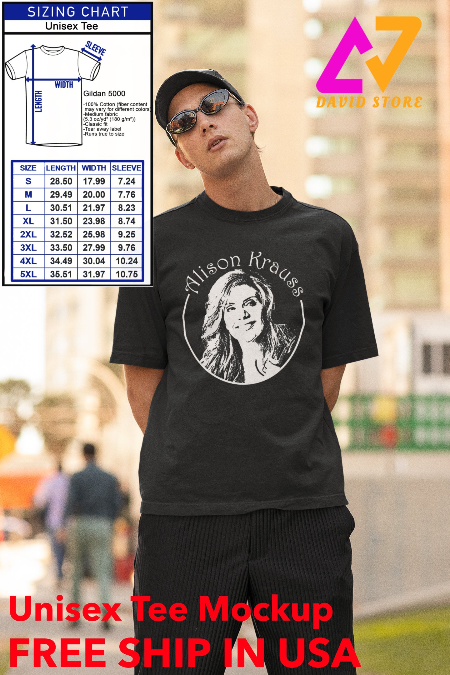 Alison Krauss Shirt, American Bluegrass Country Singer, Gift for Him ...