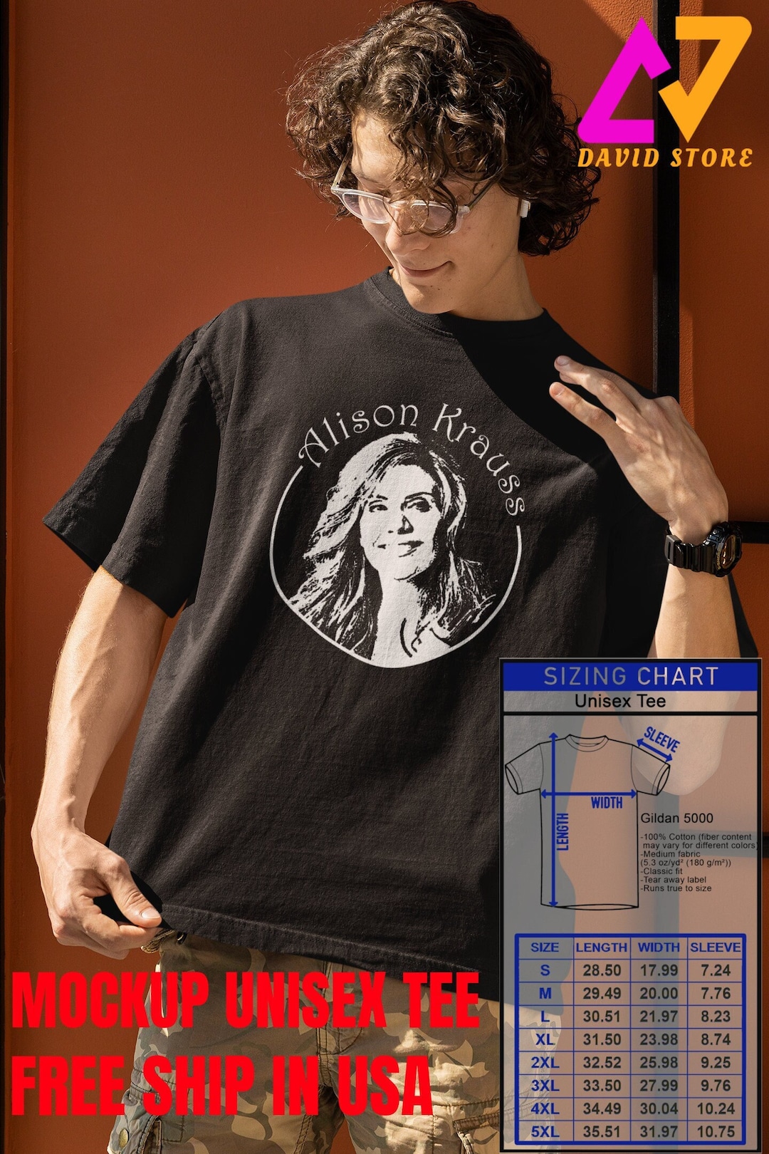 Alison Krauss Shirt, American Bluegrass Country Singer, Gift for Him ...