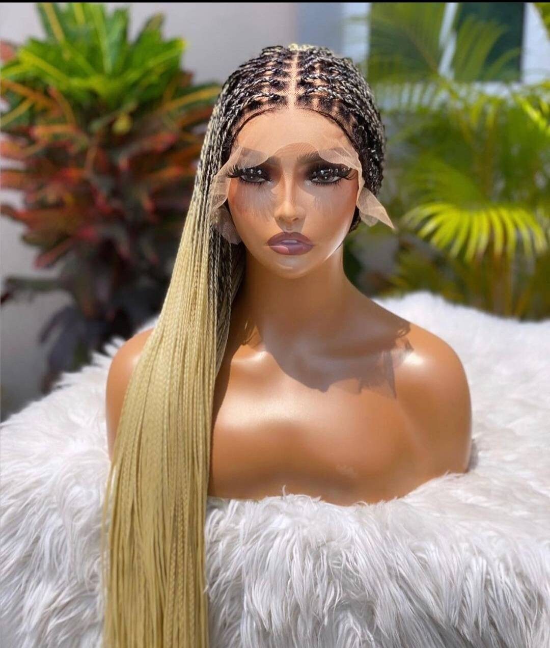 360 Lace Micro Knotless Braid Wig, 28/30 Inches, Knotless Braids 360 ...