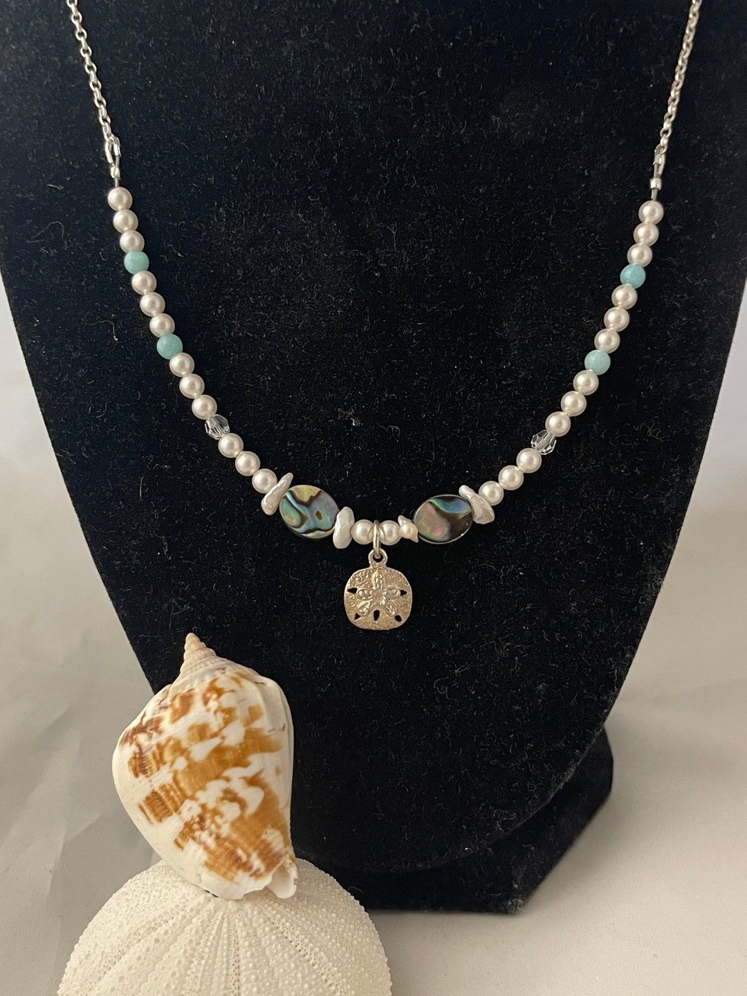 Abalone Pearl Amazonite Sand Dollar - Etsy