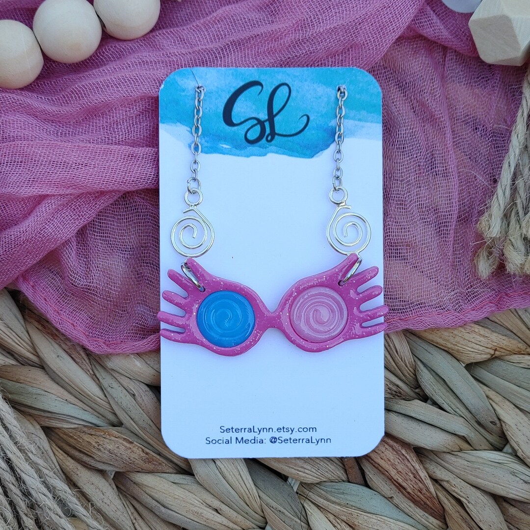 Magical Wizard Glasses Necklace Wizard Necklace Lightweight Necklace ...