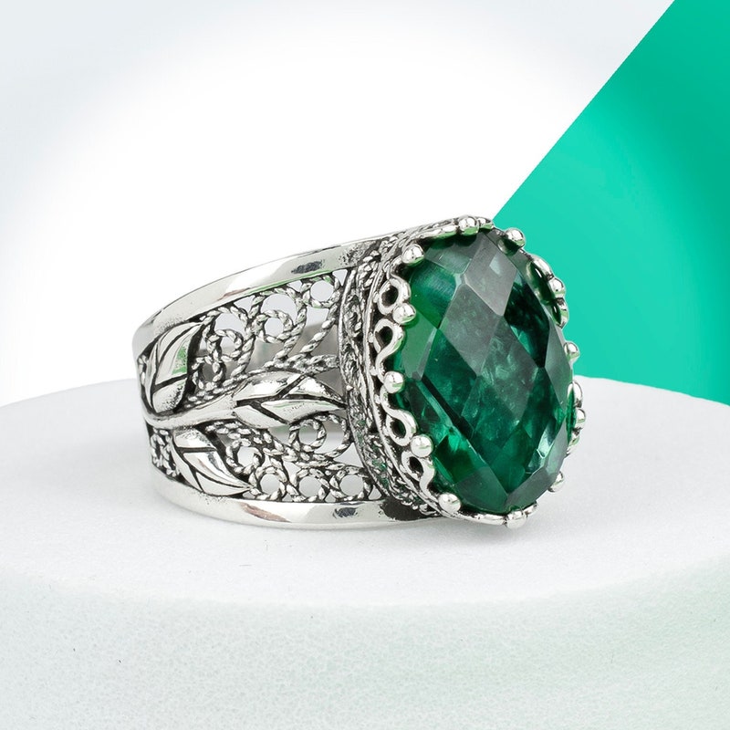 Silver Filigree Tulip Ring - Etsy