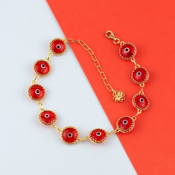 Scarlet Red Evil Eye - Etsy