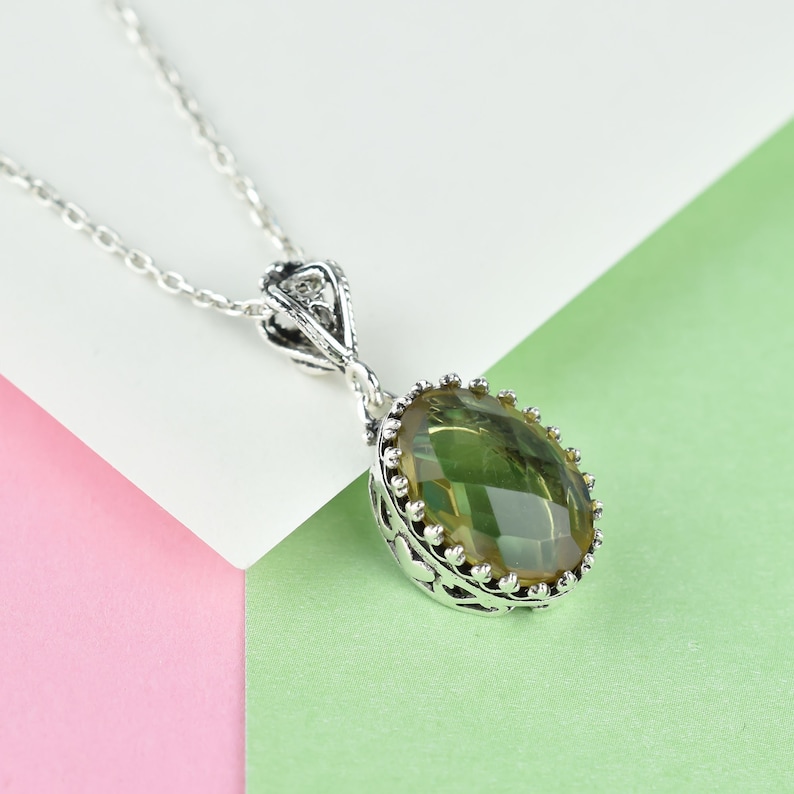 June Birthstone Alexandrite Gemstone 925 Sterling Silver Filigree Art ...