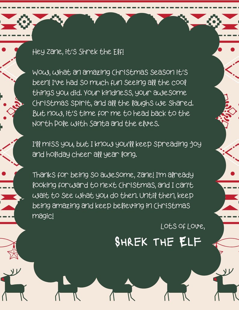 Elf on the Shelf Letters Hello and Goodbye Magical Holiday Keepsake - Etsy