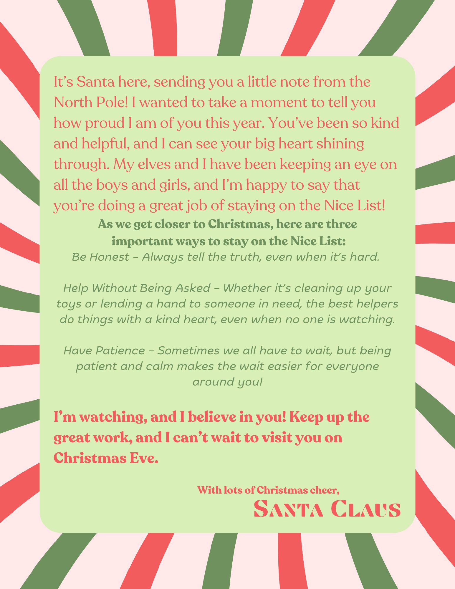 Special Reminder From Santa – Delivered by Your Elf on the Shelf - Etsy