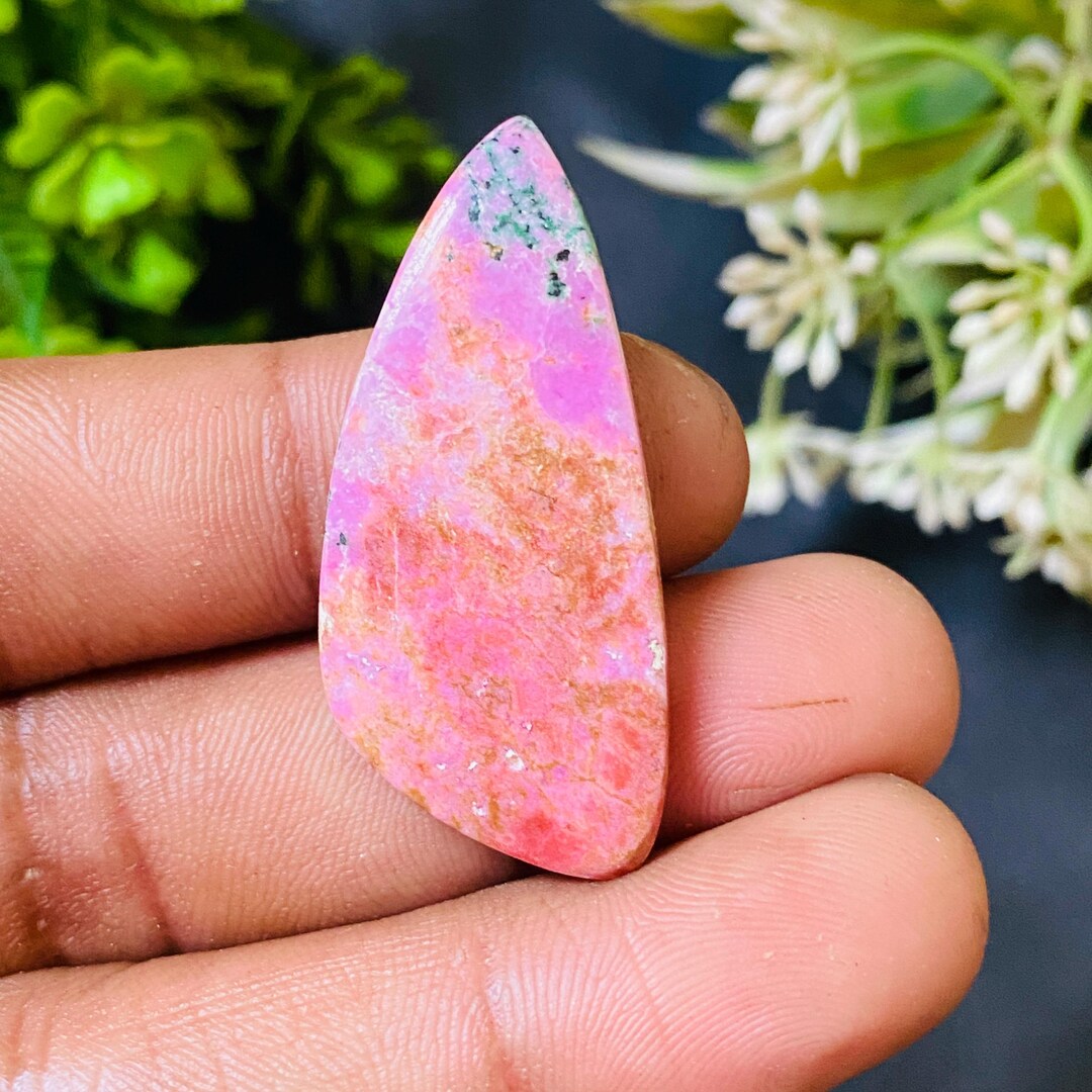 Pink Cobalt Calcite Cabochon: Natural Chakra Gemstone (42x19x5 MM) - Etsy