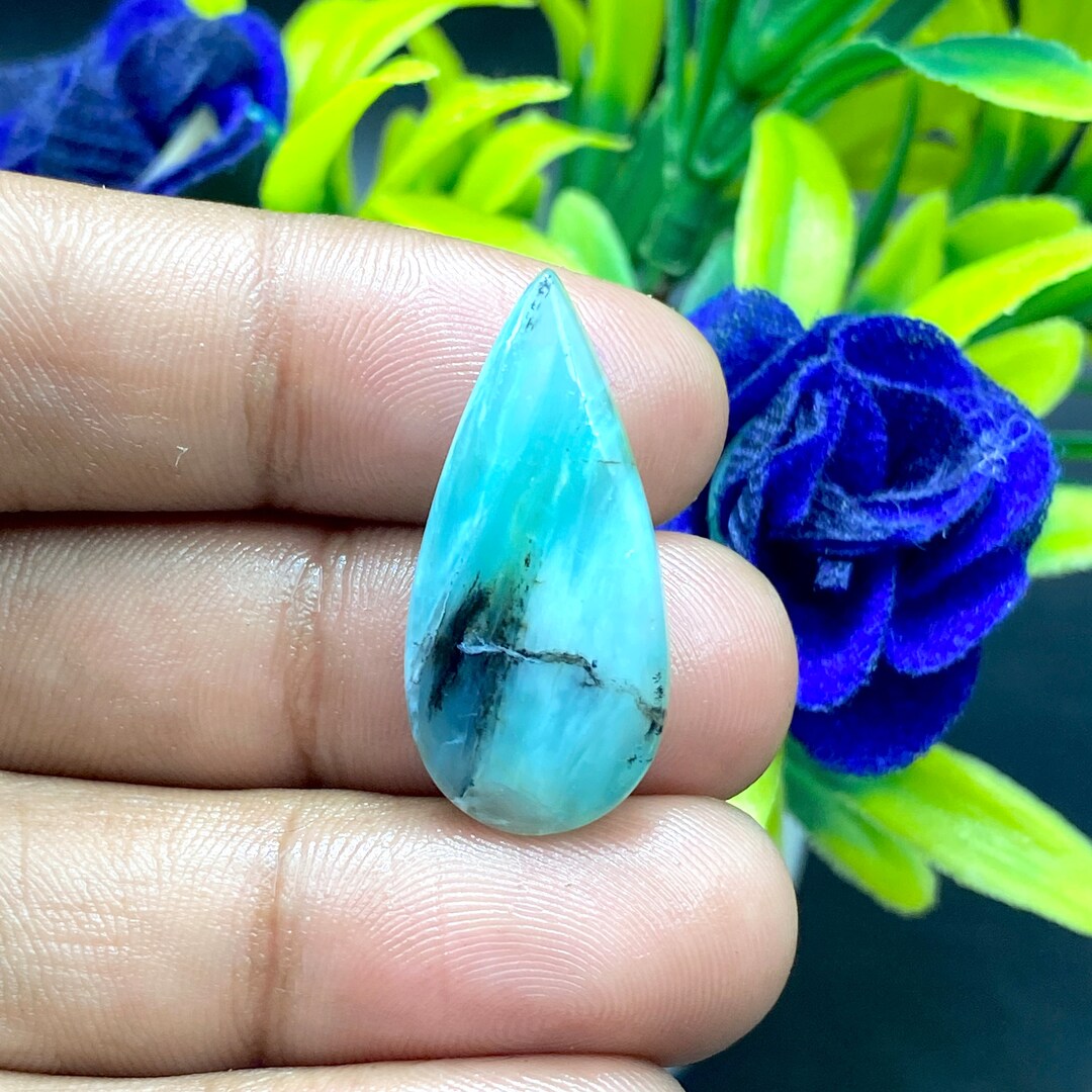Beautiful Peru Opal 100 %natural Blue Peruvian Opal Gemstone Top ...