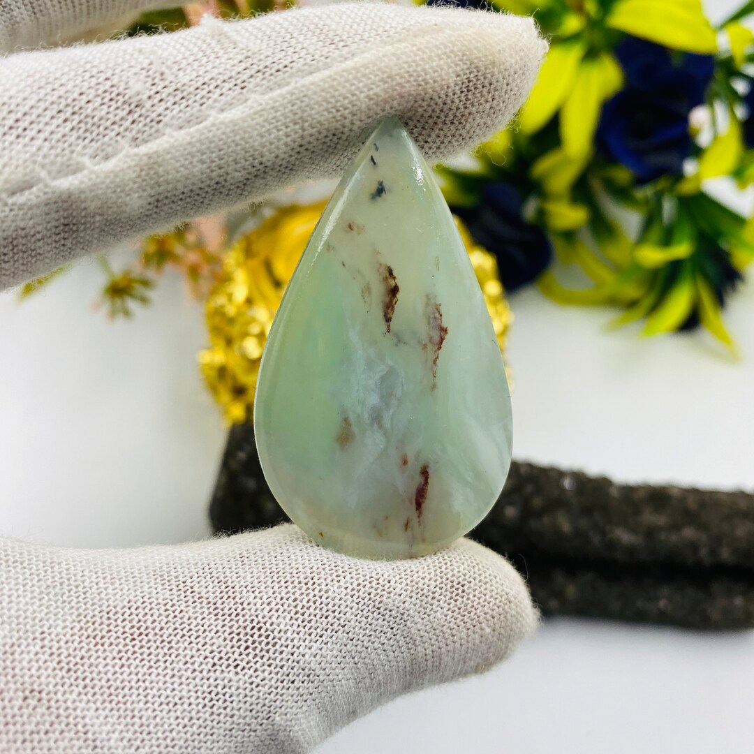 Pear Peruvian Opal Cabochon: AAA+ Grade Gemstone (46x27x5 MM) - Etsy