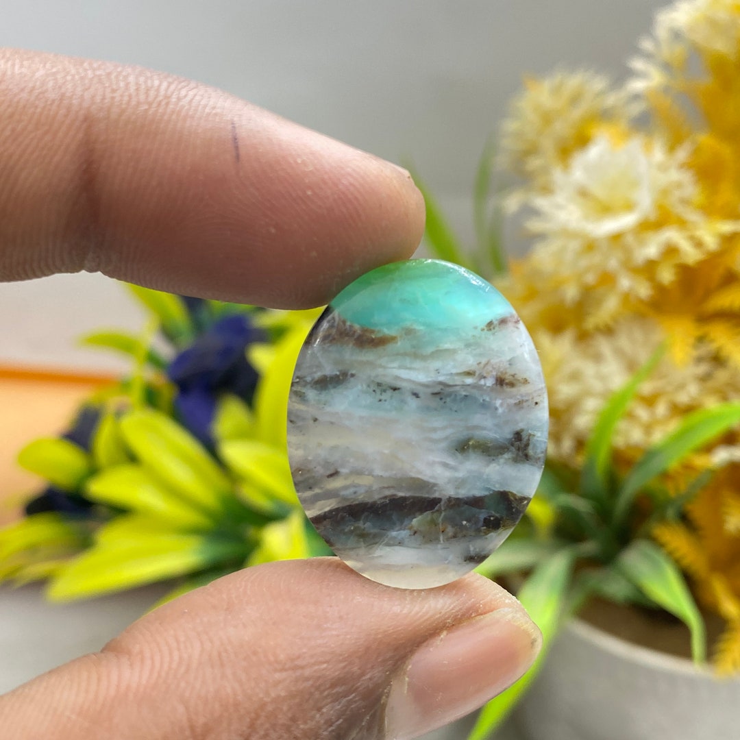 AAA Unique Beautiful Peru Opal 100 %natural Blue Peruvian Opal Gemstone ...