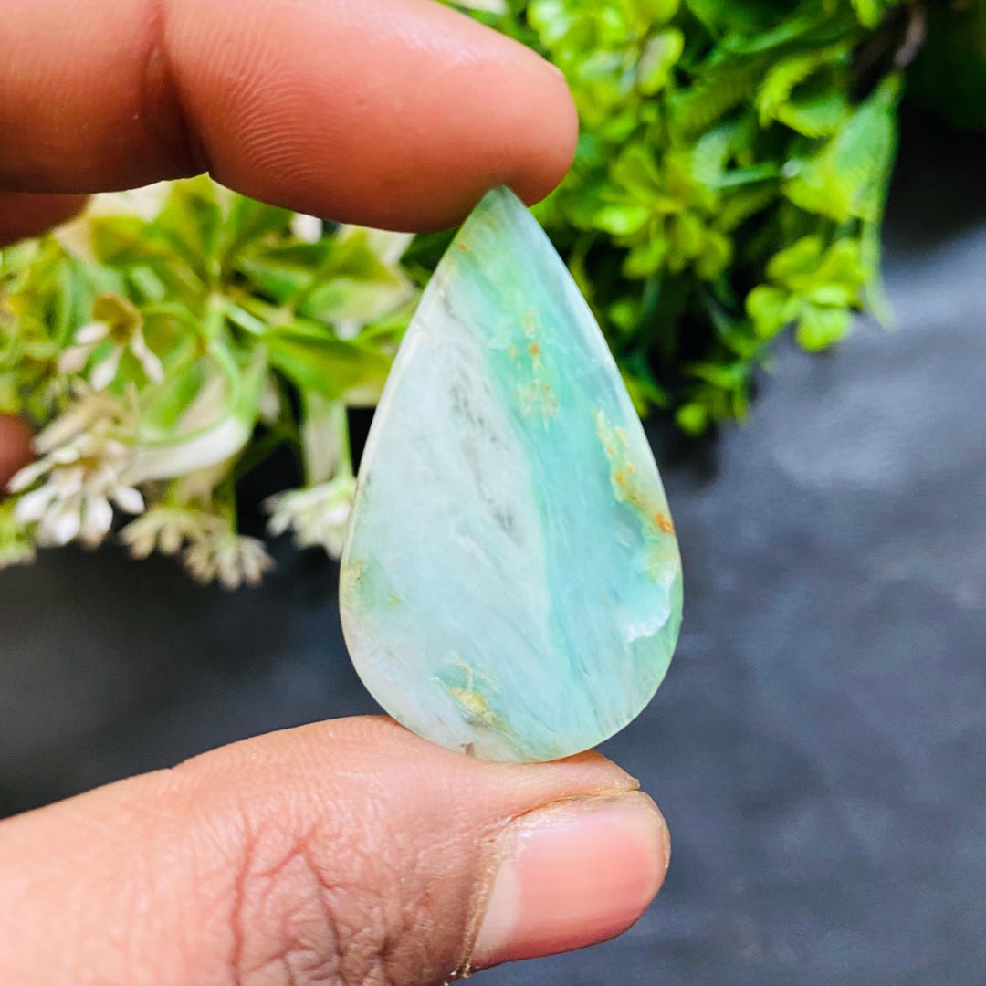 Beautiful Unique Peru Opal 100 % Natural Blue Peruvian Opal Gemstone ...