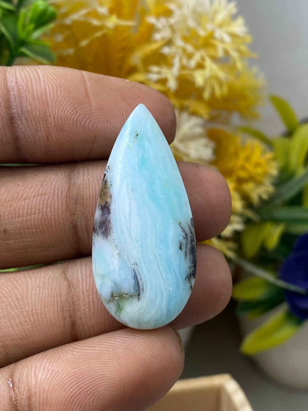 AAA Unique Beautiful Peru Opal 100 %natural Blue Peruvian - Etsy