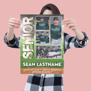 Baseball Senior Night Poster Template, High School Poster Template ...