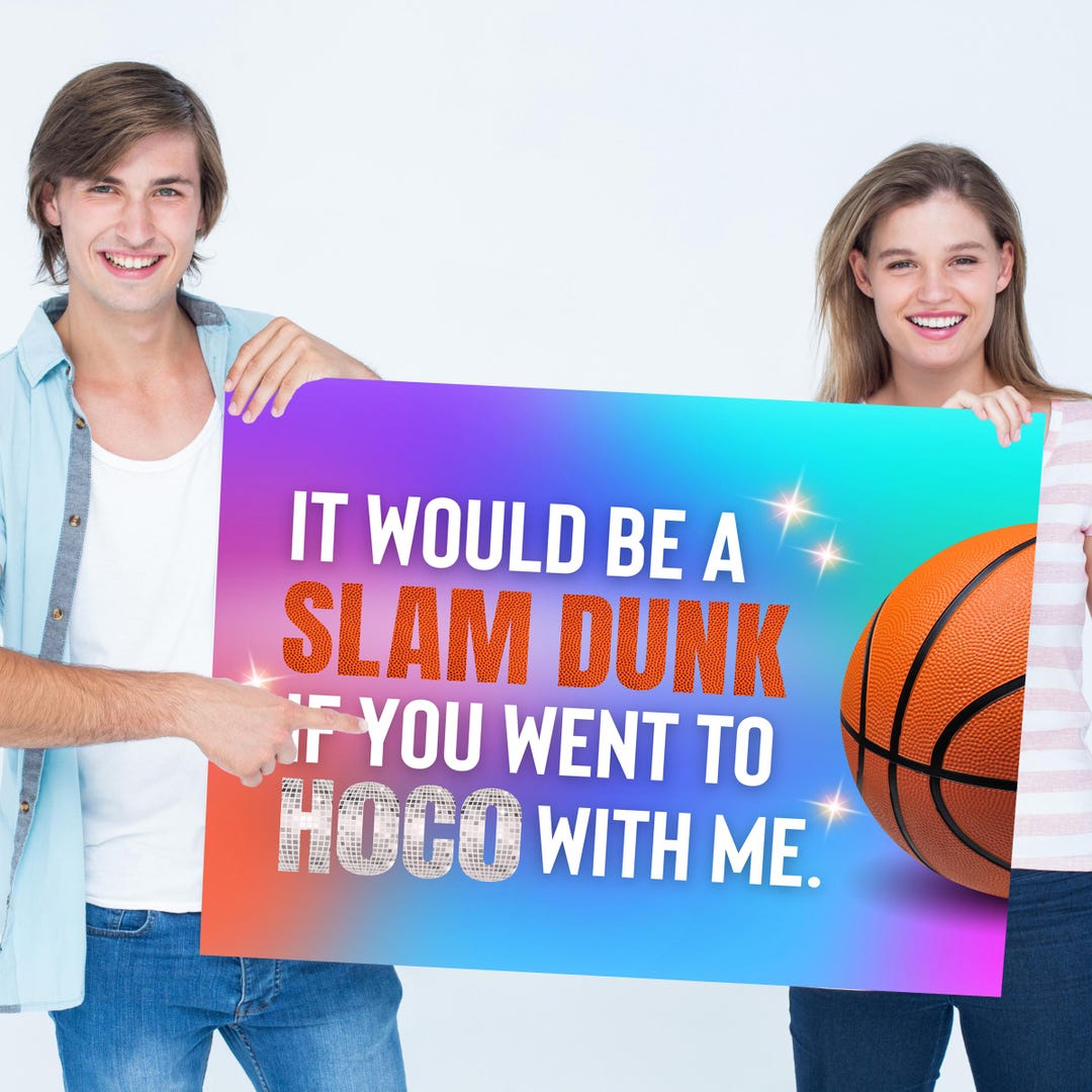 Homecoming Basketball Proposal Poster, Hoco Proposal Idea for ...