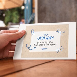 Open When Letter Labels, Back to College Gift, Letters for College ...