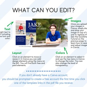 Senior Yearbook Ad Templates Senior Year Tribute Ad Editable - Etsy