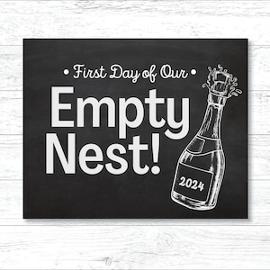Empty Nest Sign, Empty Nest Photo Prop, Empty Nesters Picture Prop ...