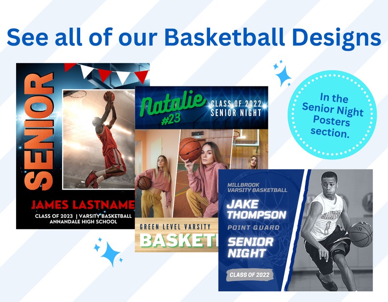 Senior Night Poster TEMPLATE for Basketball High School - Etsy
