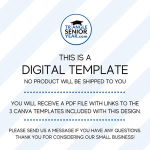 Senior Night Poster Template High School Senior Night Poster - Etsy